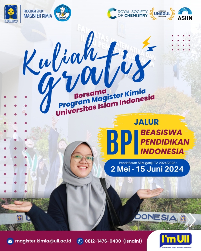 PMB Angkatan 13 - Magister Kimia UII