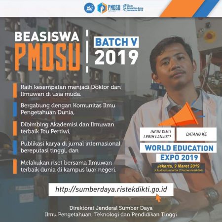 Beasiswa PMDSU Batch V 2019 Ristekdikti - Program Studi Kimia Fakultas ...