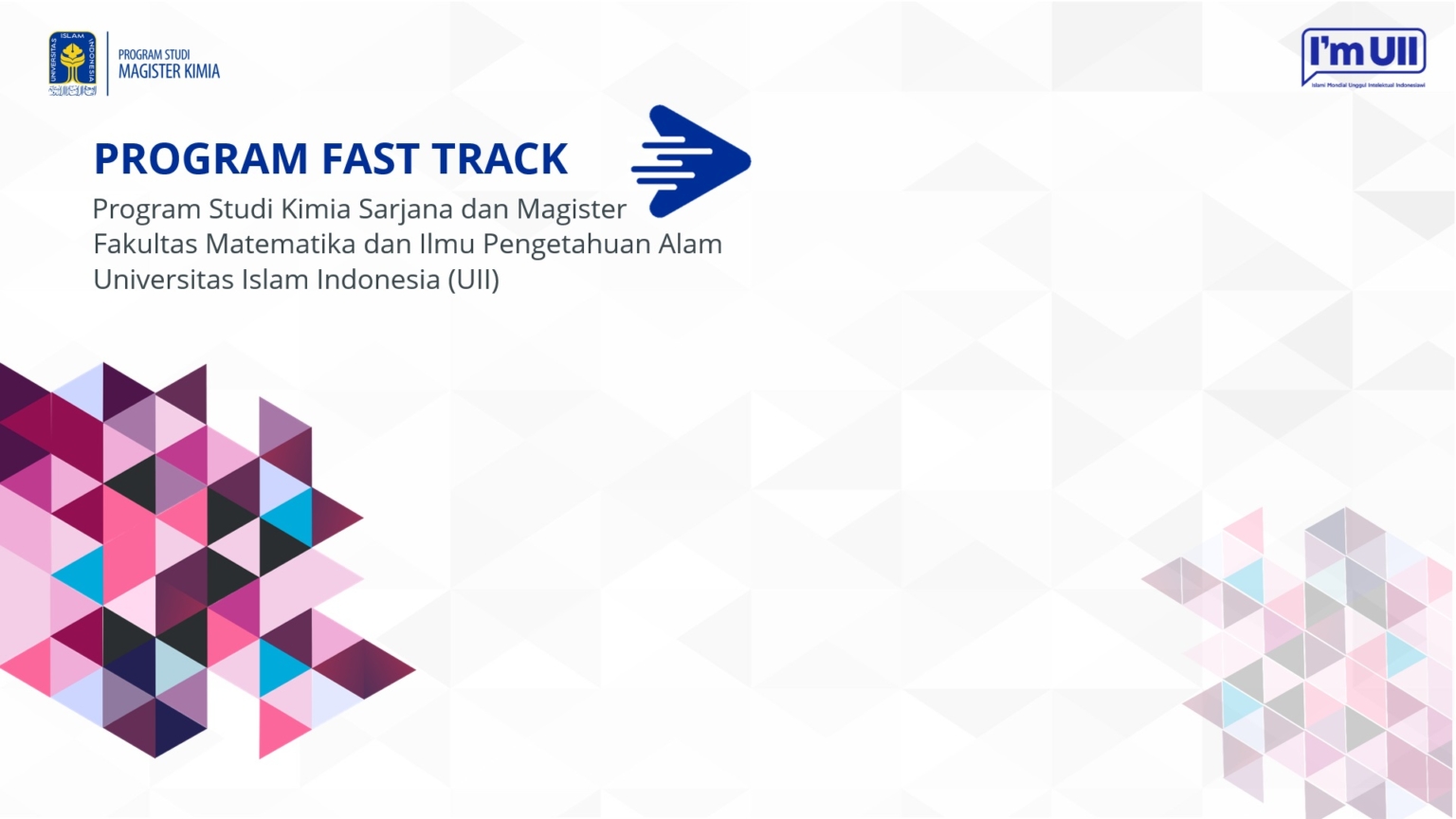 Program Fast-track - Program Studi Kimia Fakultas MIPA UII